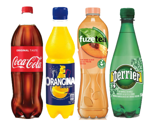 Coca-Cola / Orangina / Perrier / Fanta / Sprite / Limonade / Schweppes ...